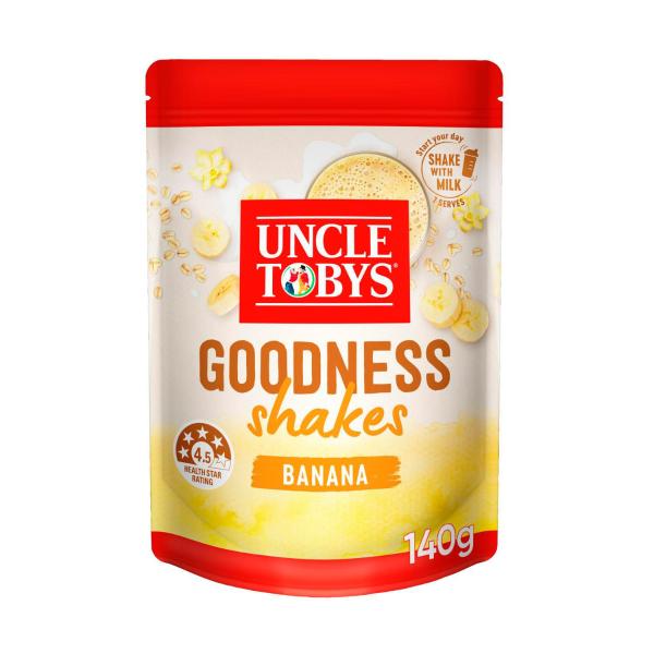 Uncle Tobys Goodness Shakes Banana 140g