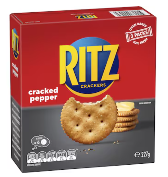 Ritz Black Pepper Crackers 227g