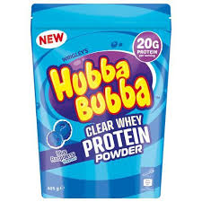 Hubba Bubba Blue Raspberry Clear Whey Protein Powder 405g